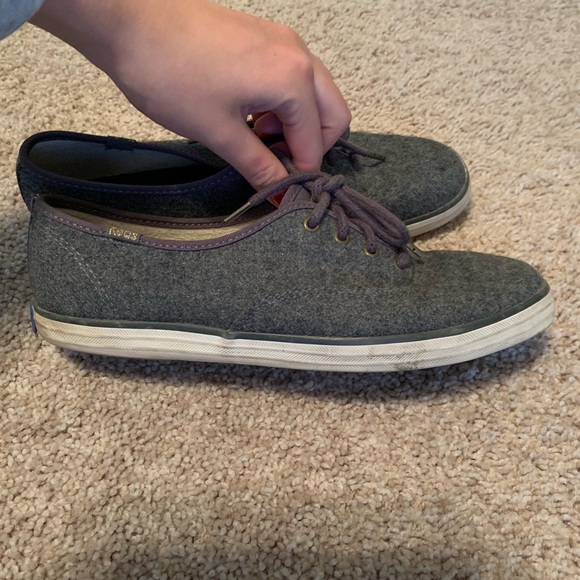 Keds | Shoes | Fuzzy Gray Keds | Poshmark